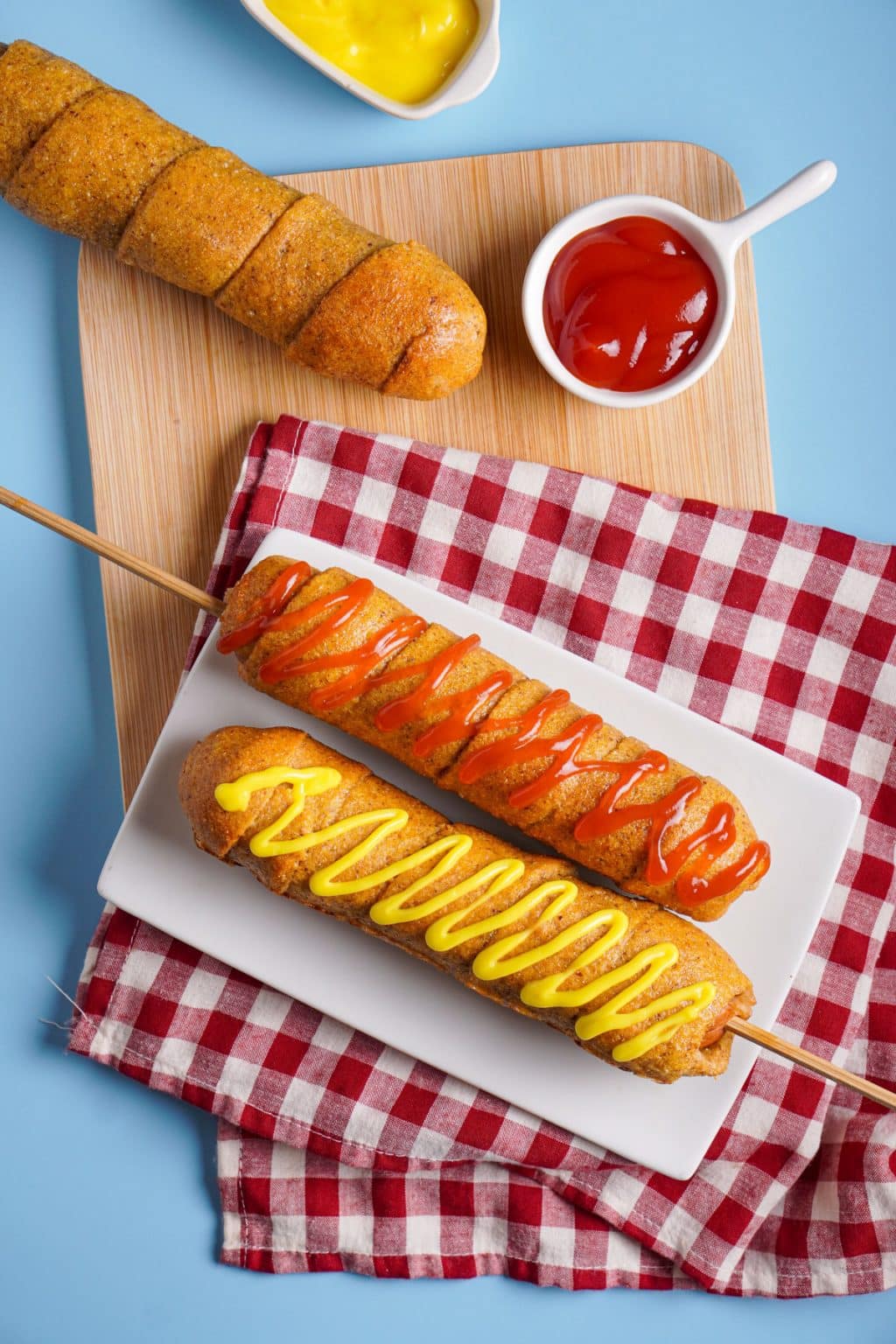 Healthy Homemade Corn Dogs - Hungry Hobby