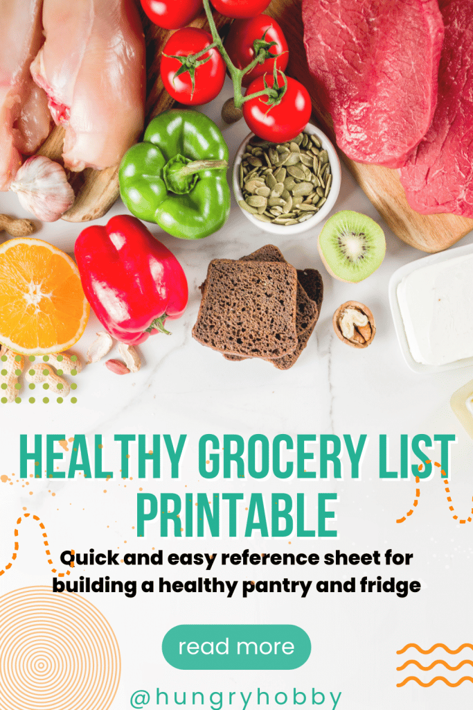 Healthy Grocery List - Hungry Hobby