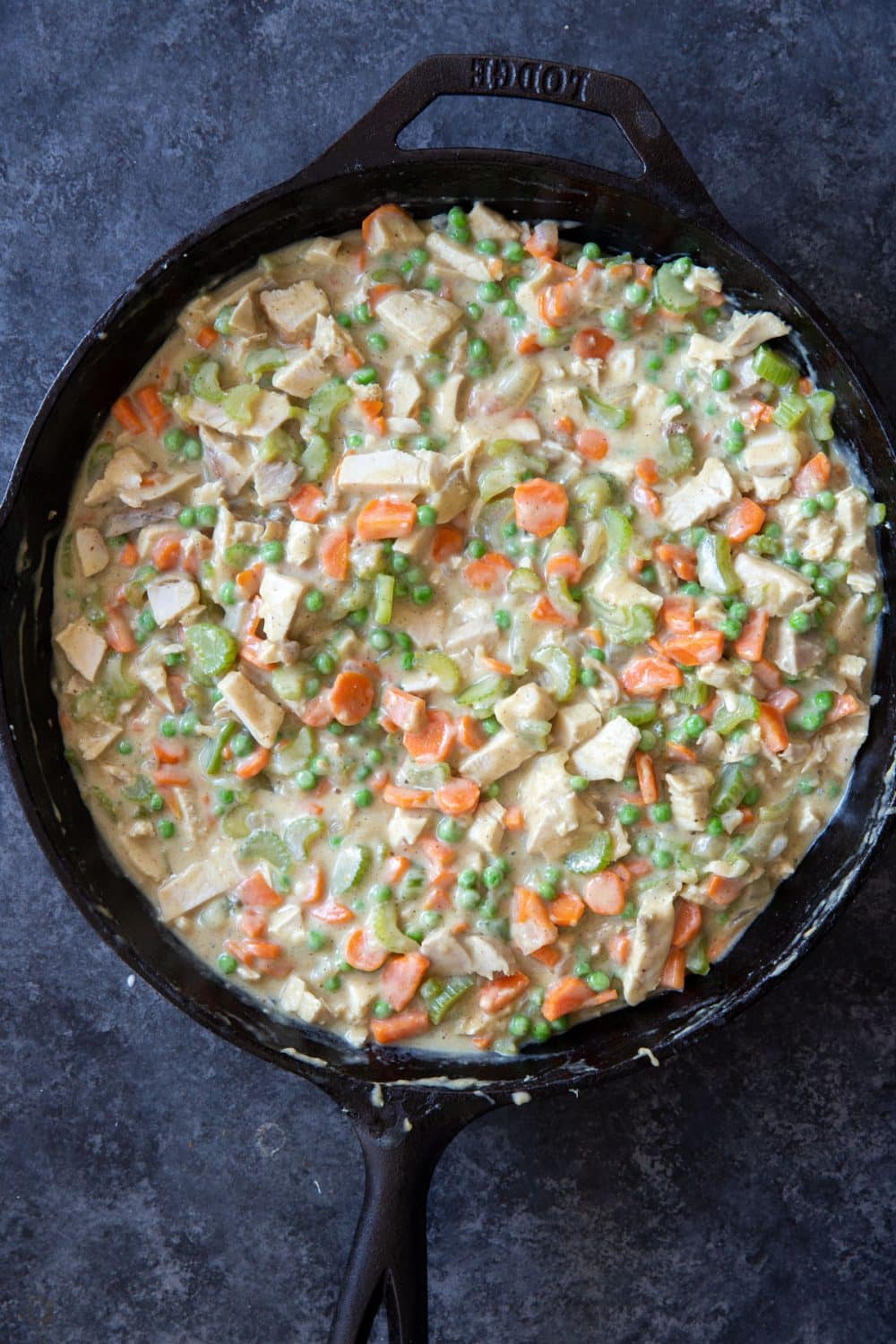Turkey Pot Pie With Biscuits - Hungry Hobby