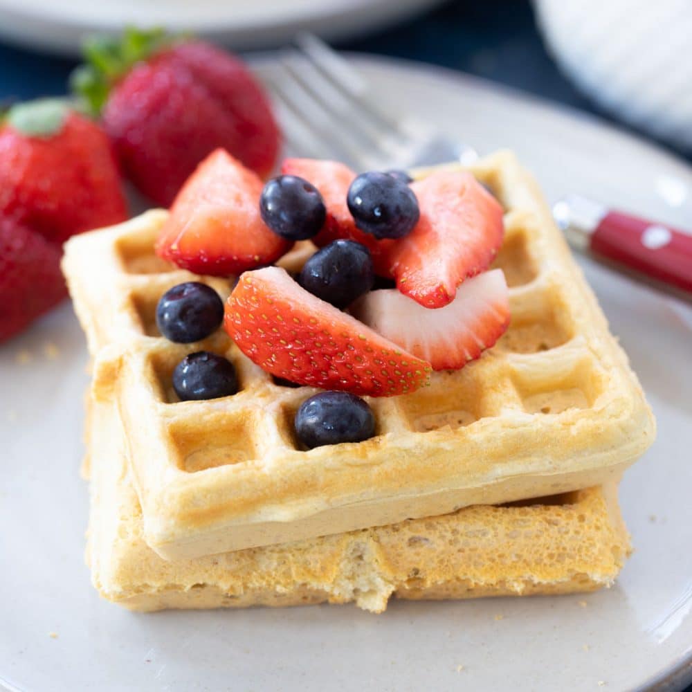 Protein Powder Waffles - Hungry Hobby