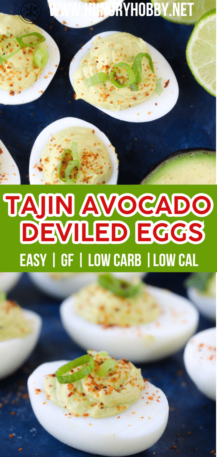 Zesty Avocado Deviled Eggs with Tajin - Hungry Hobby