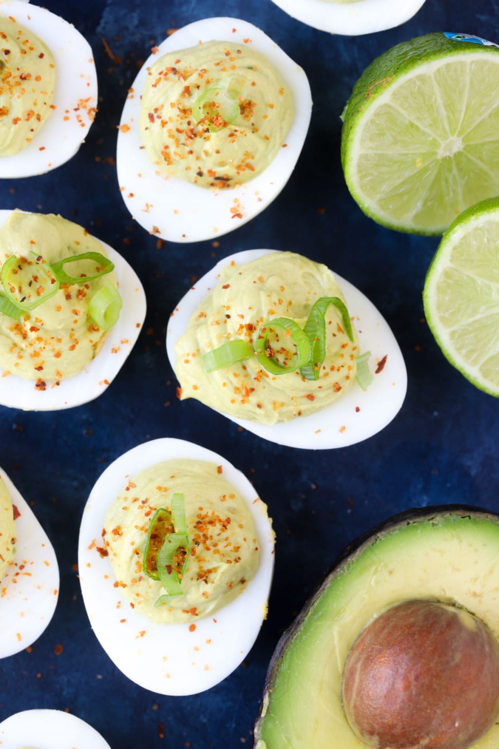 Zesty Avocado Deviled Eggs with Tajin - Hungry Hobby